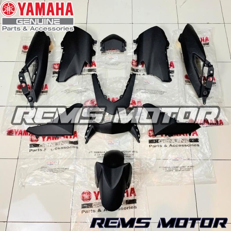 Jual BODY HALUS FULLSET ALL NEW NMAX 2020 HITAM DOFF KASAR B6H-P3 ...