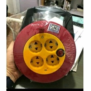 Jual kabel rol terminal colokan listrik 4 lubang 10-15 meter | Shopee ...