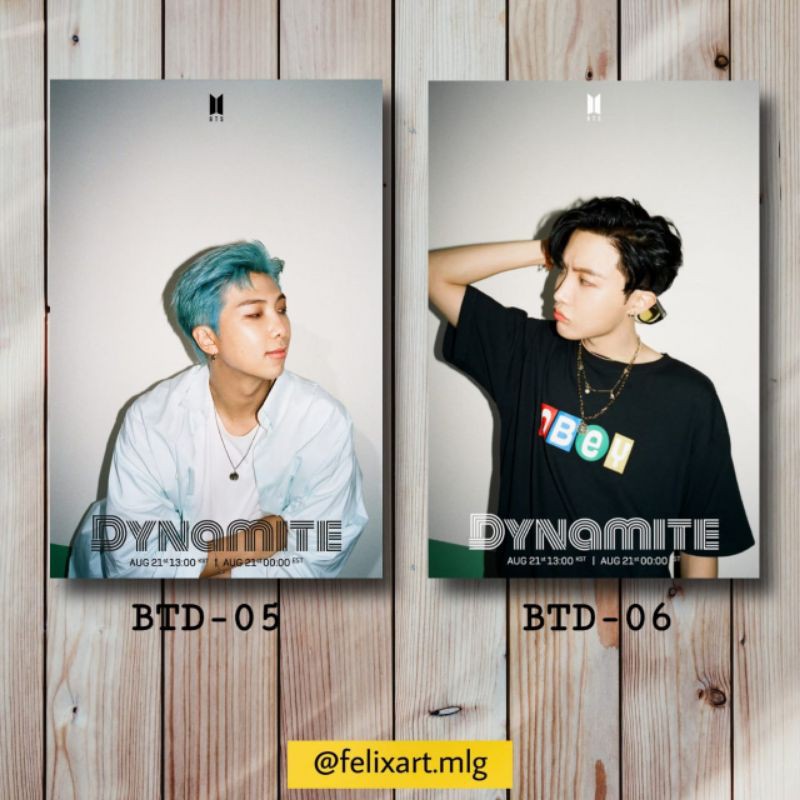 Jual Poster BTS Dynamite Frame Kayu Aesthetic Wall Decor BTD-05-08 ...