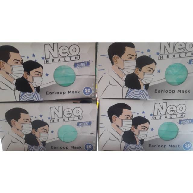 Jual NEO HEALTH EARLOOP MASK ( Makser wajah Mulut ) ( 1pcs ) | Shopee ...