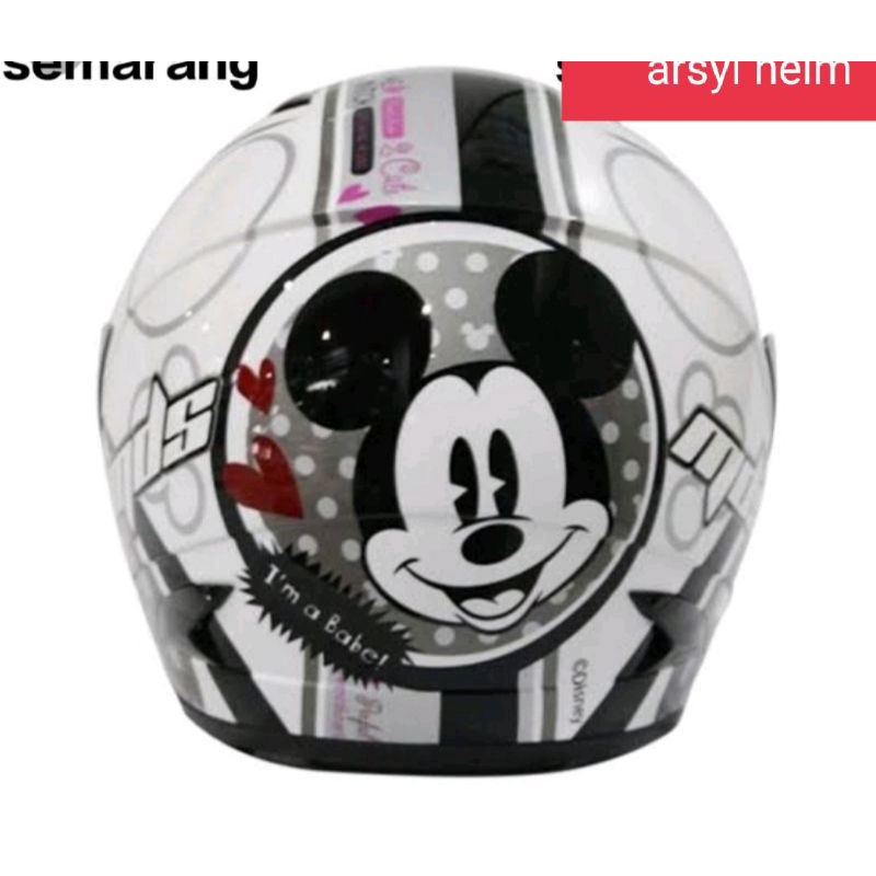 Jual HELM MDS R3 MICKEY MOUSE WHITE/BLAK ORIGINAL | Shopee Indonesia