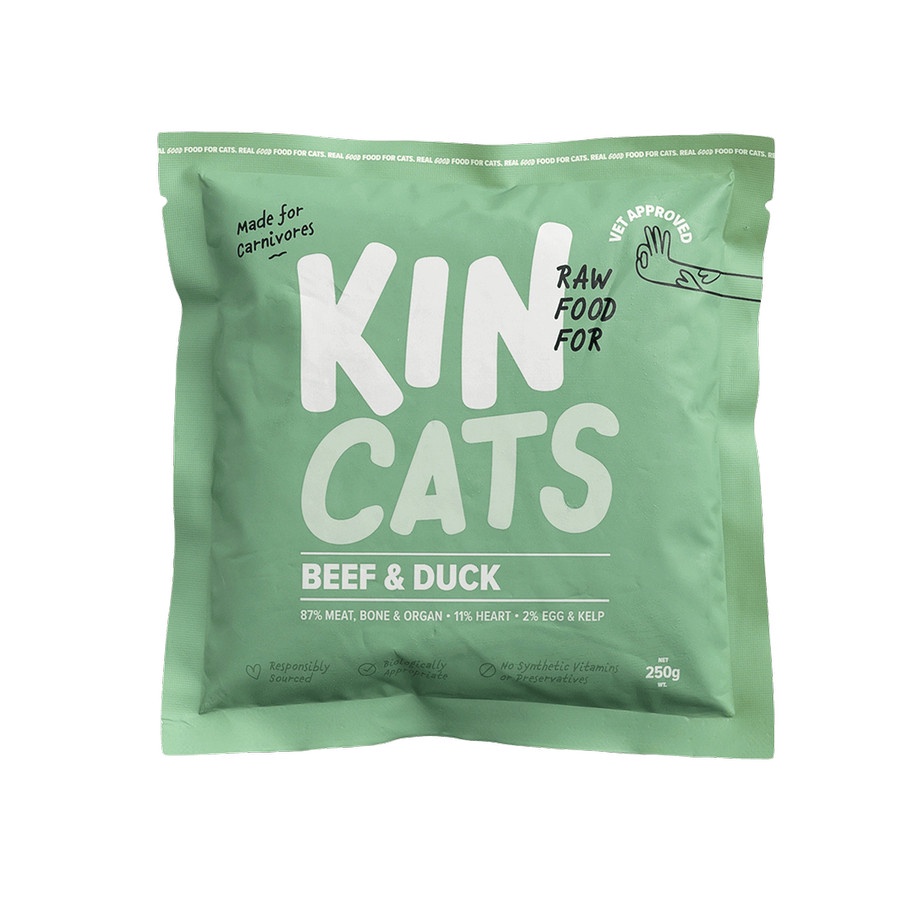 Jual KIN Cat Food - Beef & Duck 250gr | Shopee Indonesia