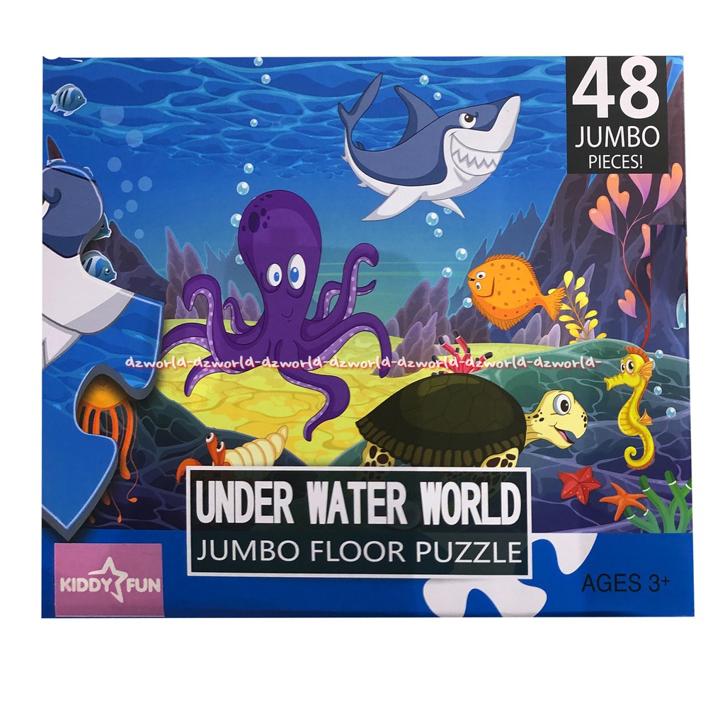 Jual Kiddy Fun Sea World Under Water World Jumbo Floor Puzzle 48pcs ...