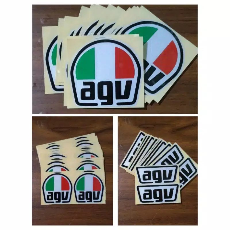 Jual STICKER CUTTING AGV STICKER HELM | Shopee Indonesia