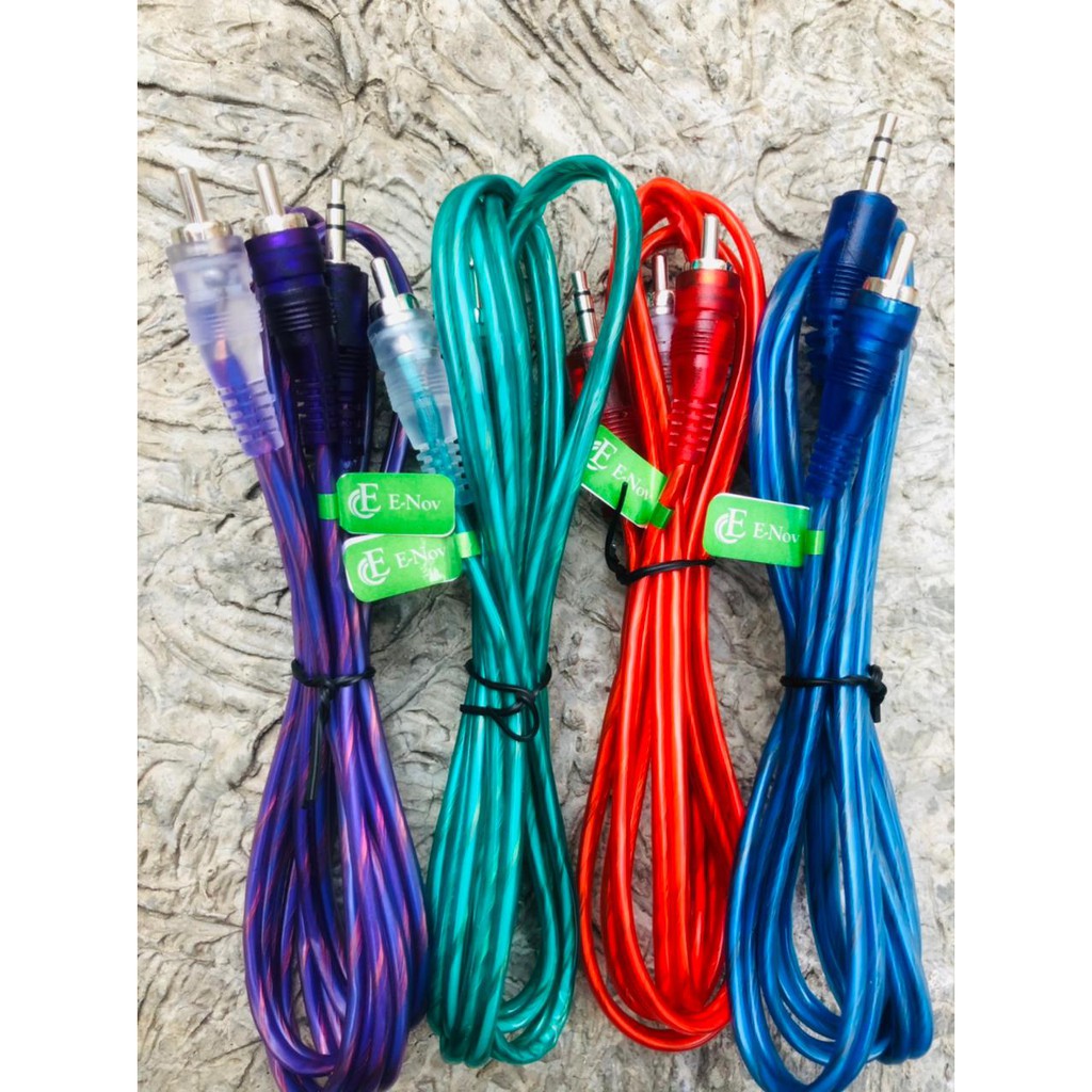 Jual KABEL AUX / RCA 2 in 1 1,5 METER / KABEL SPEAKER 2IN1 PANJANG 1 ...