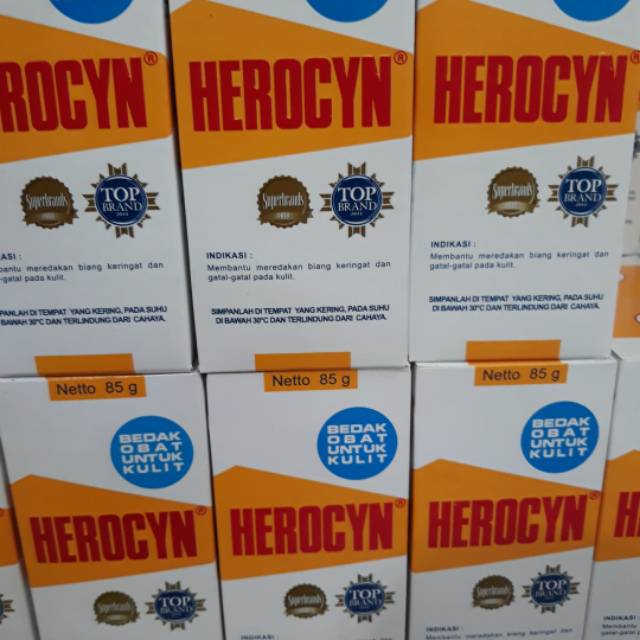 Jual Herocyn herocin bedak tabur obat kulit | Shopee Indonesia