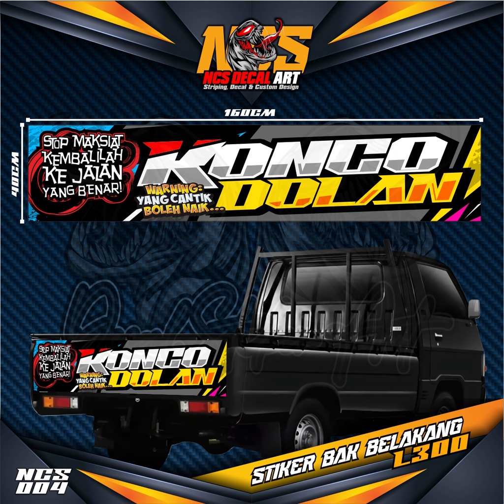 Jual Stiker Decal Pintu Bak Belakang All Pick Up KONCO DOLAN Custom ...