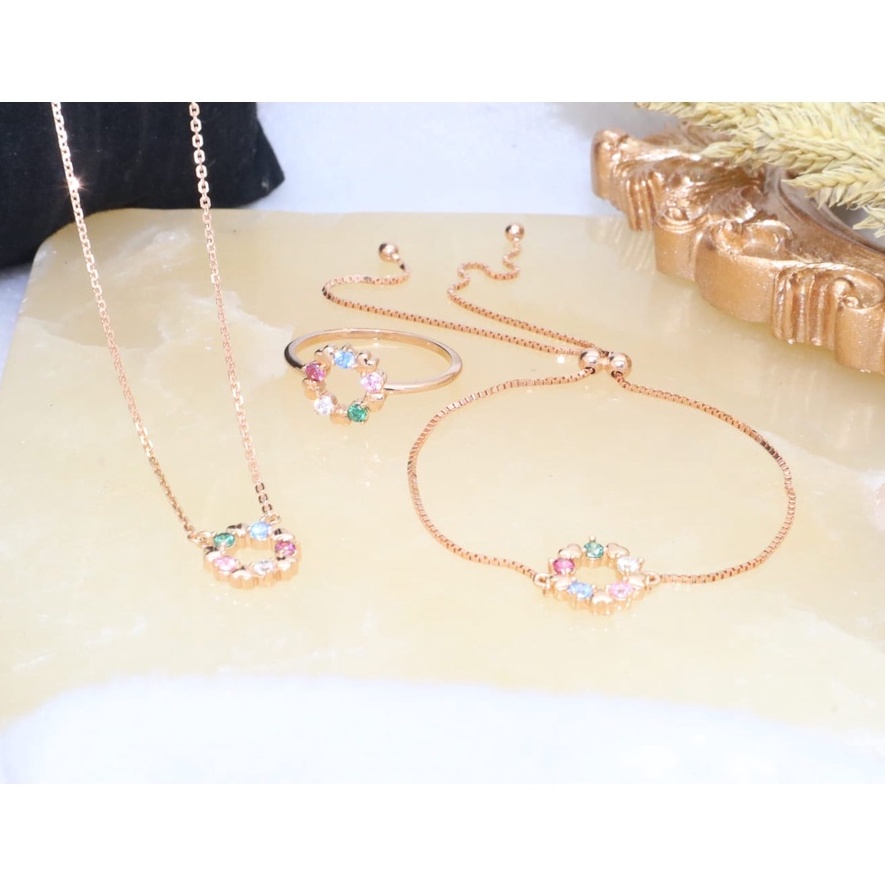 Jual Gelang Serut Rosegold Shade of Color Roman Series BC210388 SDW ...