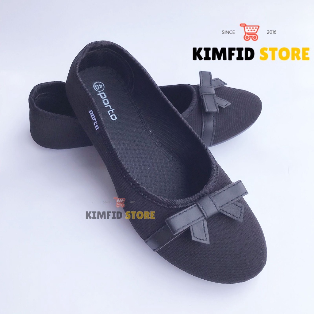 Jual Sepatu balet kain porto lady BA-217L flat shoes | Shopee Indonesia