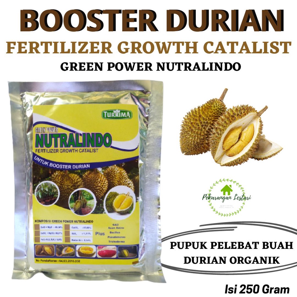Jual Pupuk Booster Durian Cepat Besar, Pupuk Durian Anti Rontok Bunga Durian, Nutrisi Tanaman ...