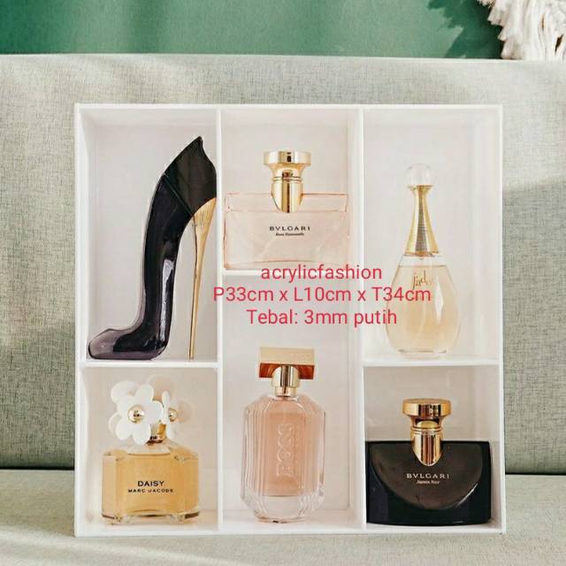 Jual Acrylic organizer, rak parfum akrilik | Shopee Indonesia
