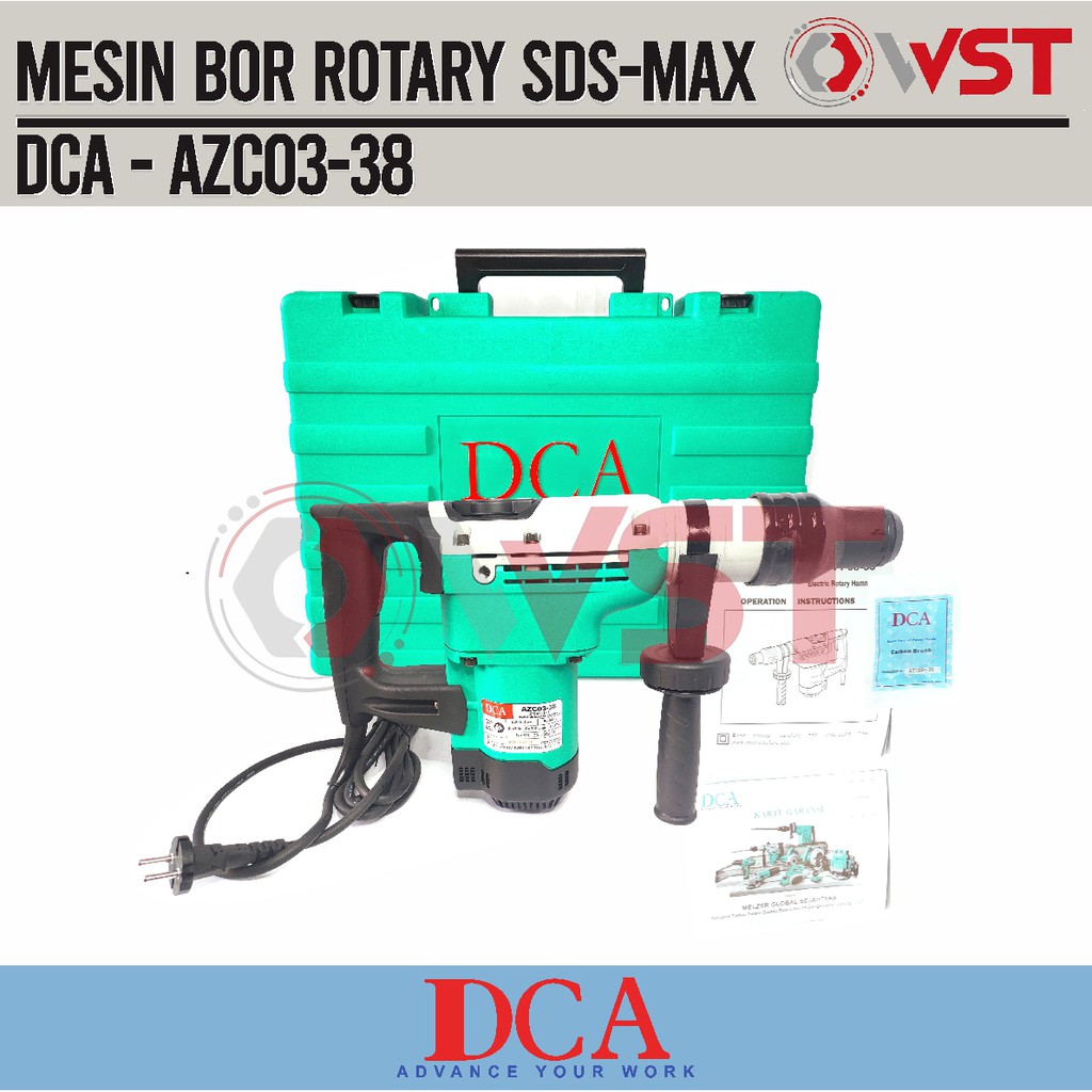 Jual Mesin Bor Beton 38mm - Rotary / Drill Hammer DCA AZC03-38 - SDS ...