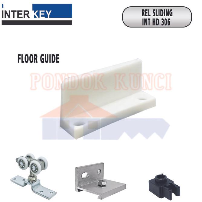 Jual Track/Rel Sliding Door Aluminium Interkey Int6 Hd 3000Mm (Komplit Set) | Shopee Indonesia