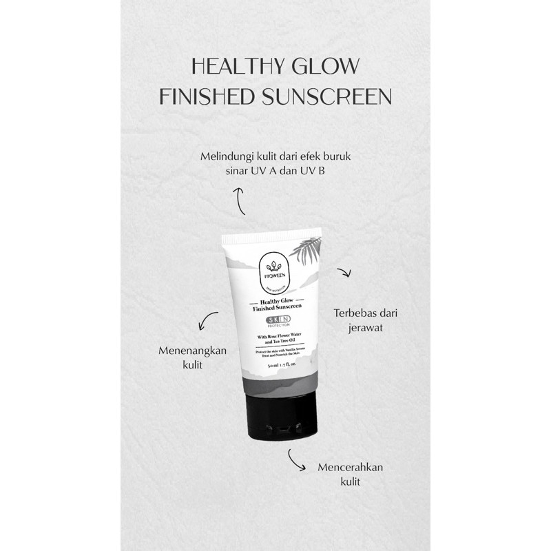 Jual (READY STOCK) HIQWEEN HEALTHY GLOW FINISHED SUNSCREEN | Shopee ...