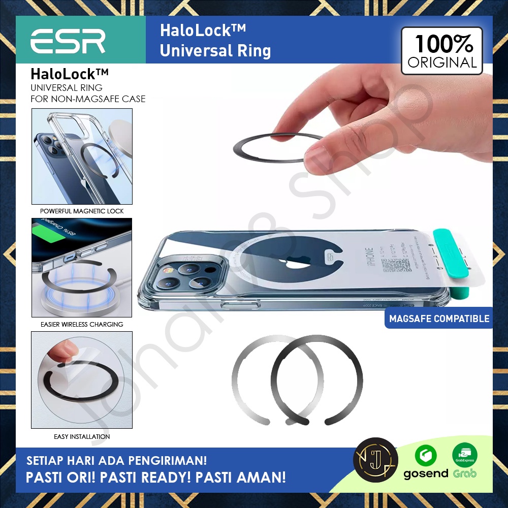 Jual ESR Universal Ring Sticker Magnetic HaloLock | Shopee Indonesia