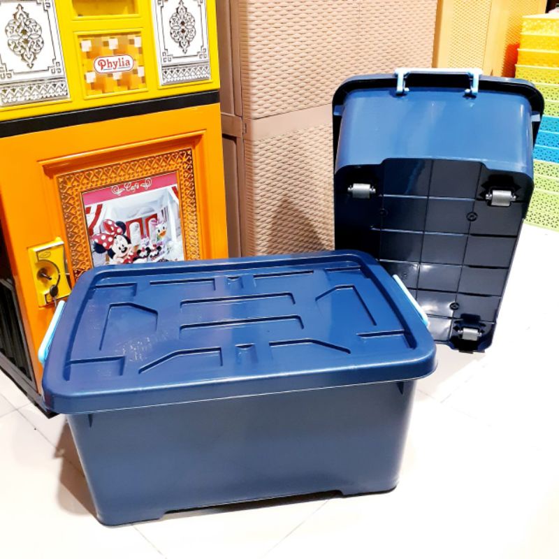 Jual Container box 50 Biru/container warna/box roda penyimpanan ...