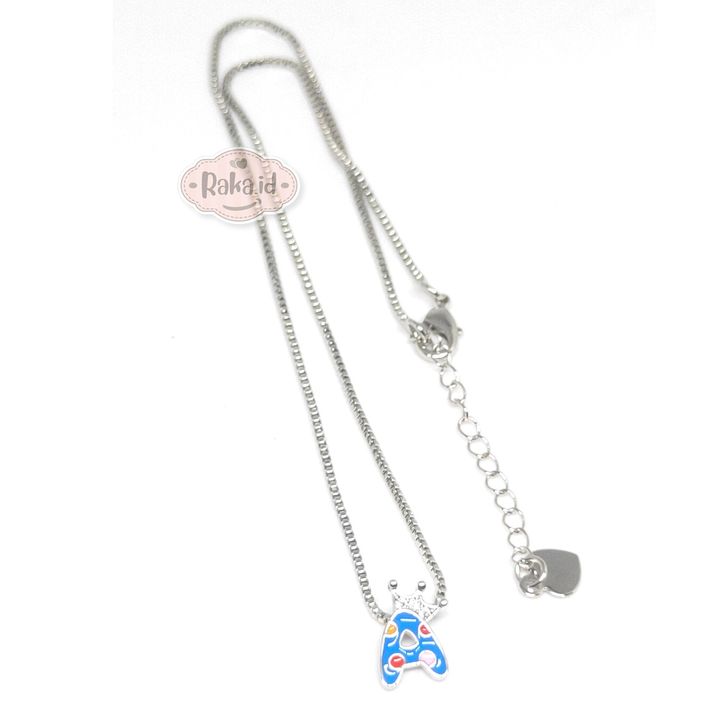 Jual Raka Acc - Kalung Anak Miku Huruf Abjad Inisial Warna - Warni ...