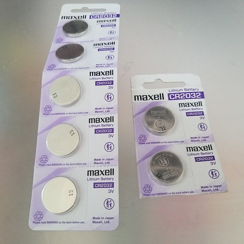 Jual CR2032 Maxell Baterai Lithium CR 2032 2025 2016 exp 2029 | Shopee ...
