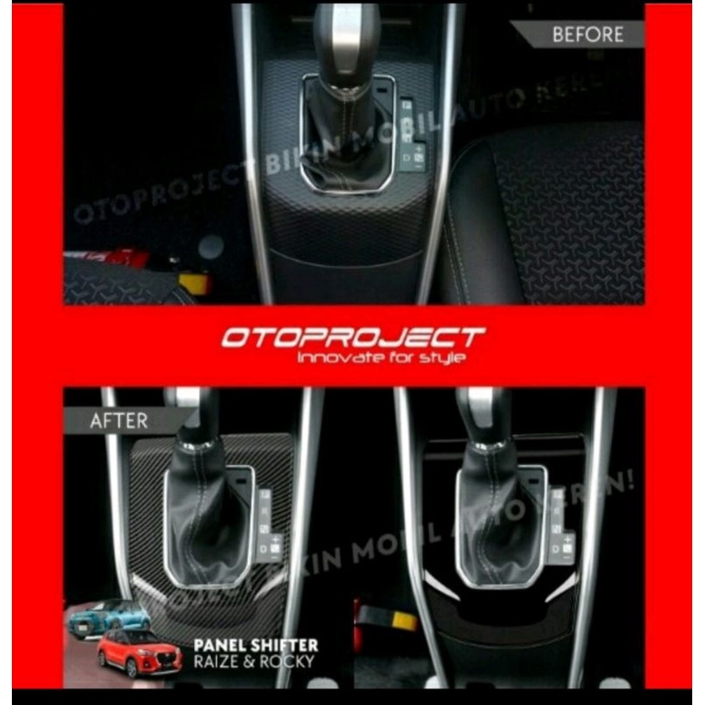 Jual PANEL SHIFTER RAIZE/ROCKY/CARBON/ PIANO BLACK BY OTOPROJECT ...