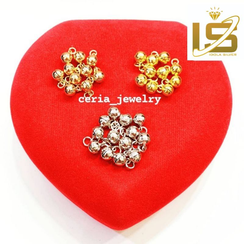 Jual Kerincing/Bel Peraj Asli Silver 925 Lapis Emas Model Krincing ...