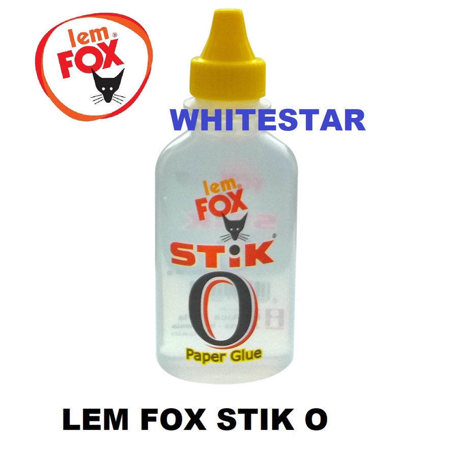 Jual lem fox stik o - stic stick paper glue 60g | Shopee Indonesia