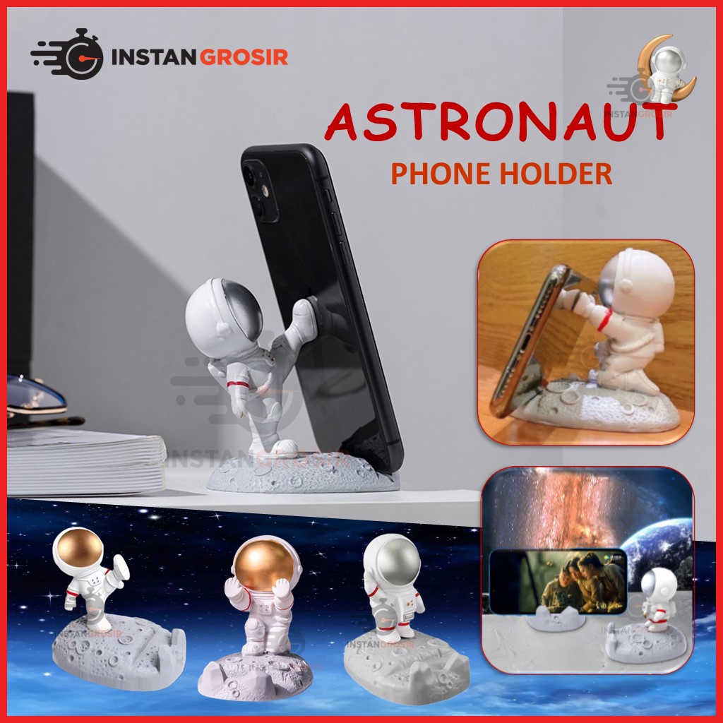 Jual Phone Holder Hp motif Astronot HD60 HD-60 stand Handphone dudukan ...