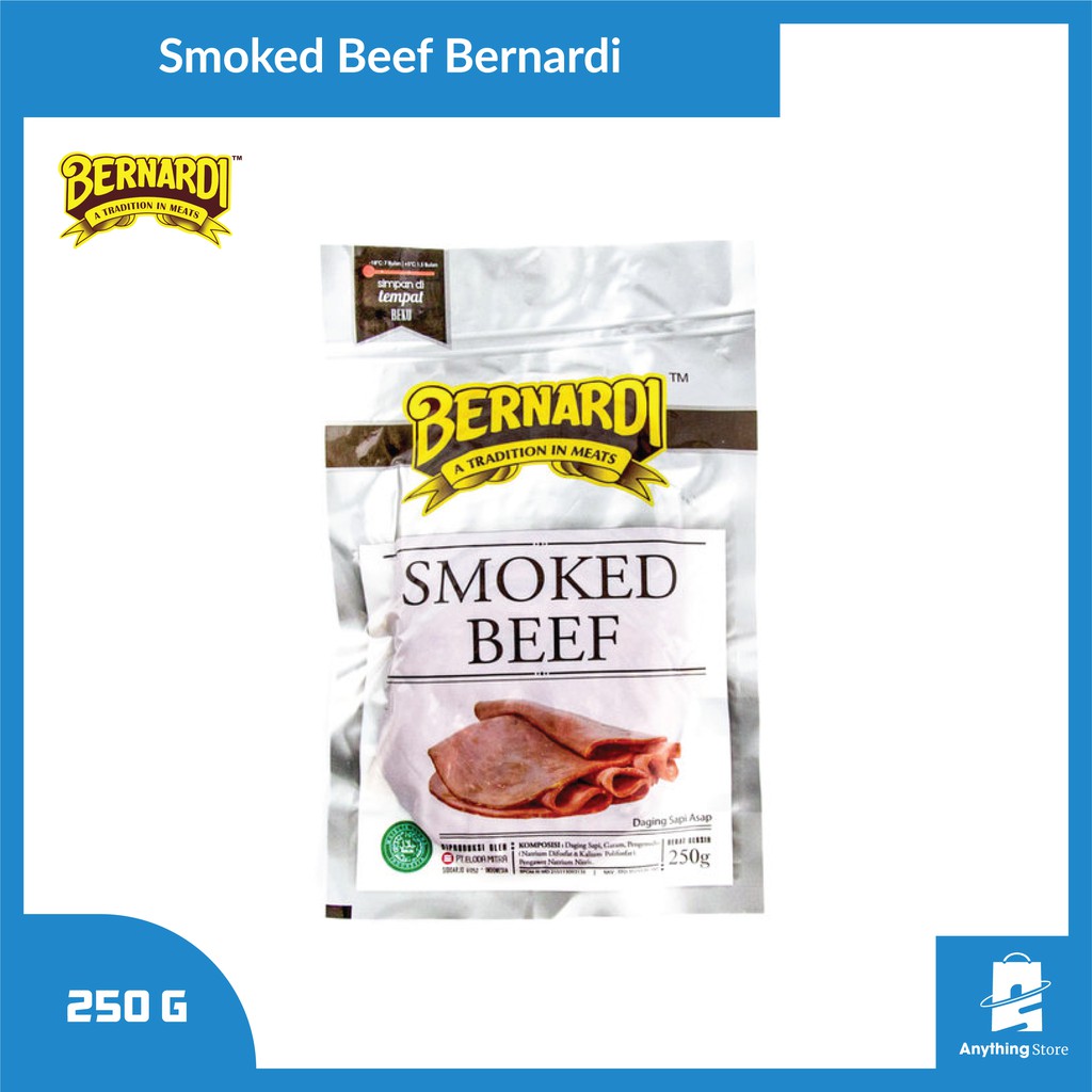 Jual Smoked Beef Bernardi | Daging Asap Bulat 250 gr | Shopee Indonesia
