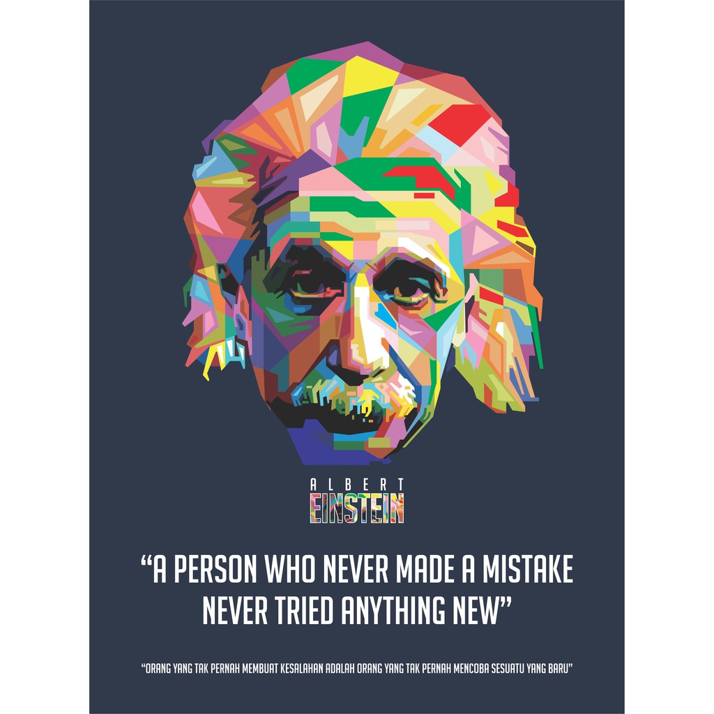 Jual Poster Art Albert Einstein | Shopee Indonesia