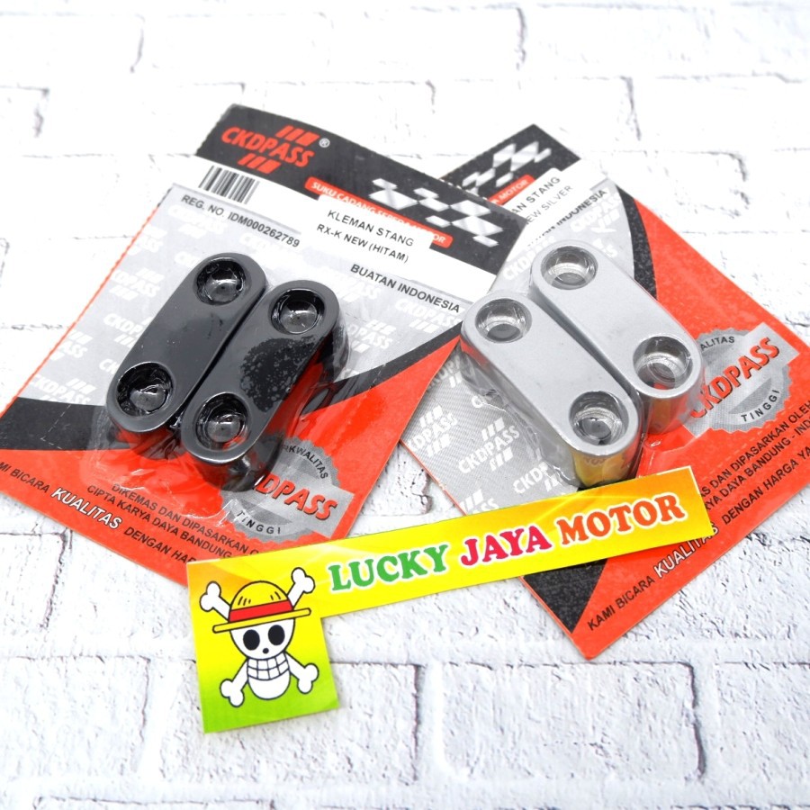 Jual Kleman stang riser holder tutup stang Rx king Rxk silver hitam ...