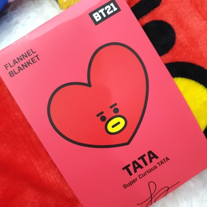 Jual lisayohanes00025- BT21 Official Line Flannel blanket Original BT21 ...