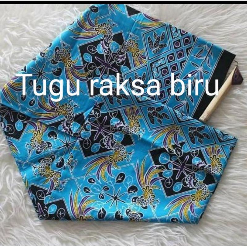 Jual KAIN BATIK TUGU RAKSA BIRU | Shopee Indonesia