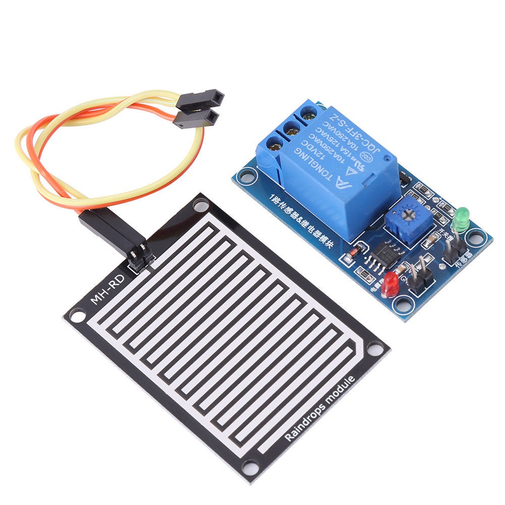 Jual 12V Raindrops Relay Module Sensor Hujan Cuaca Weather Detection ...