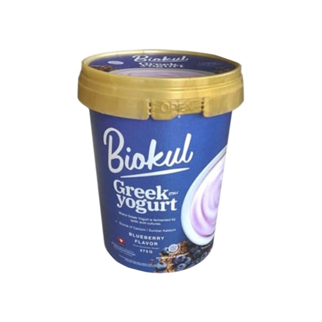 Jual Biokul Greek Yogurt Blueberry 473G | Shopee Indonesia