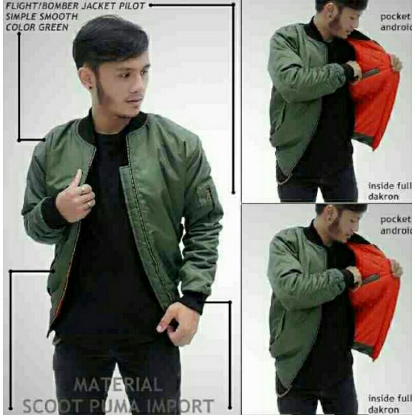 Jual Flight Bomber Jacket Pilot | Shopee Indonesia