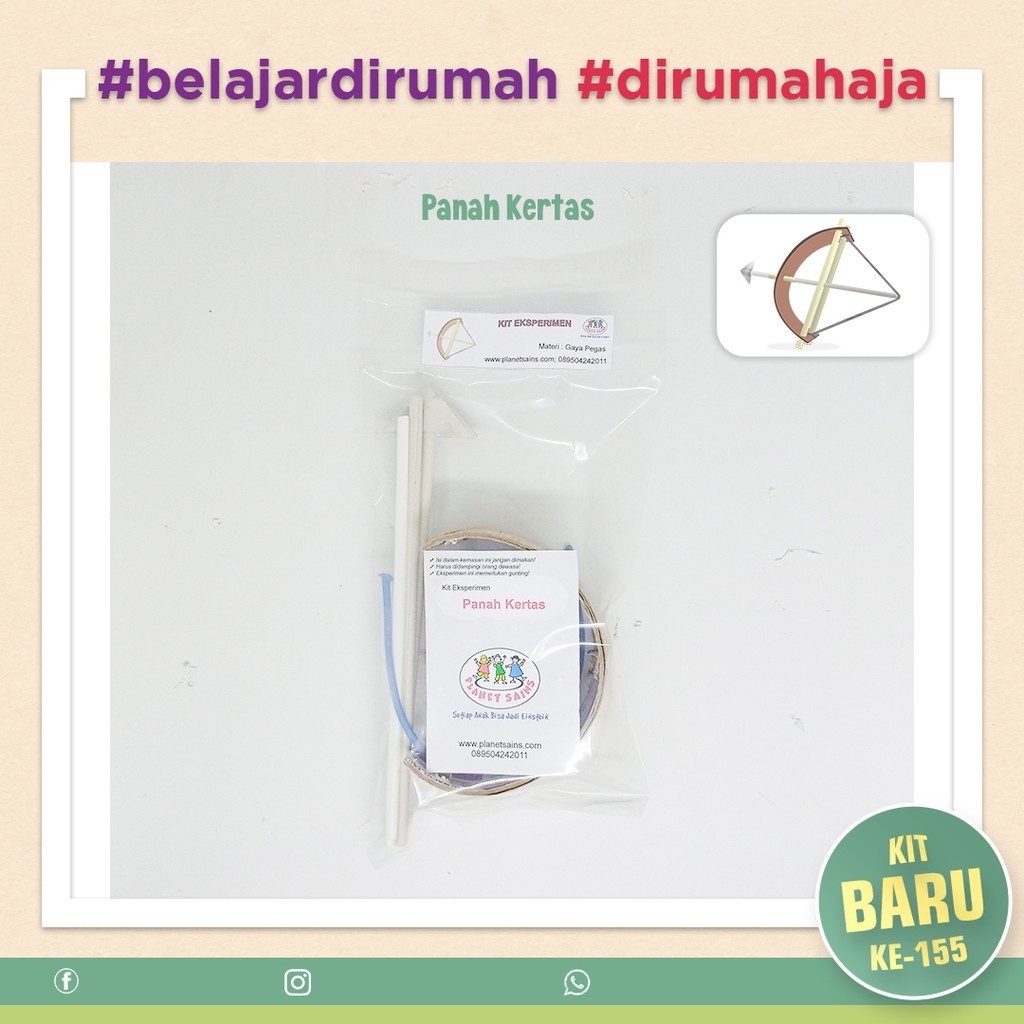 Jual PANAH KERTAS - Mainan Anak SD - Eksperimen Sains #dirumahaja ...
