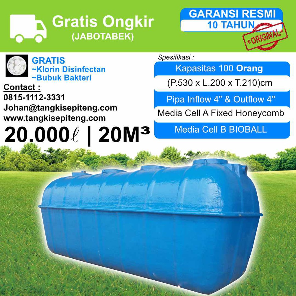 Jual BIOTANK 20000 L - Septictank Bio|Bio Septic Tank |BIOTECH|BIOFIL ...