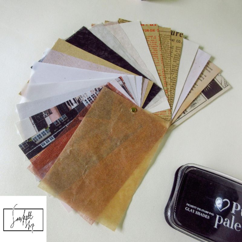 Jual Kertas Vintage Scrapbook Premium Paper Bundle Journal Kit ...