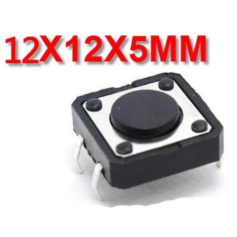 Jual Tact Switch 12x12x5mm Saklar Kecil Micro On Off Tactile 4 Pin ...