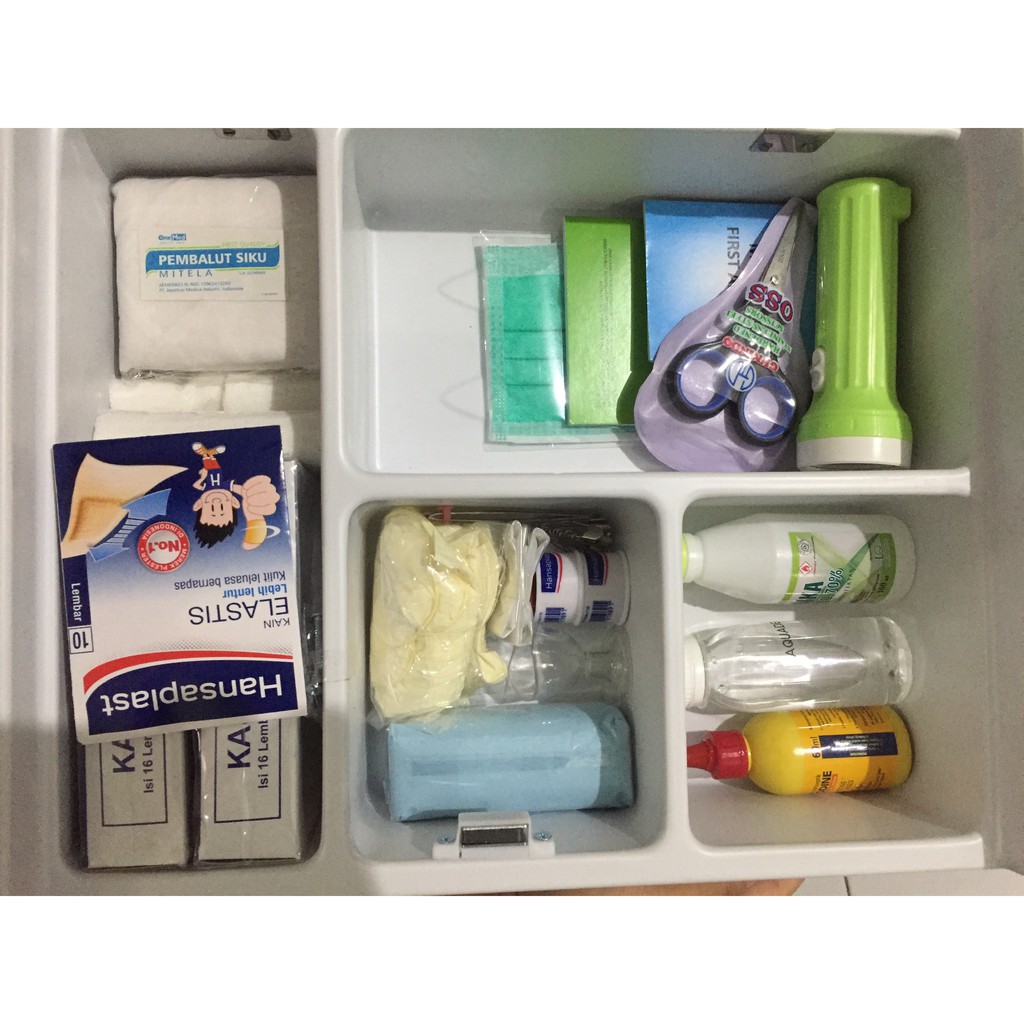 Jual Kotak P3K Type A + Isi sesuai peraturan - Kotak Obat - First Aid ...