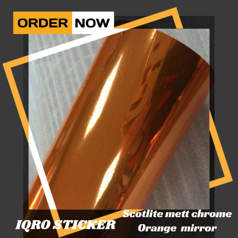 Jual Stiker skotlet motor merah krom mirror scotlite merah metalik krom ...