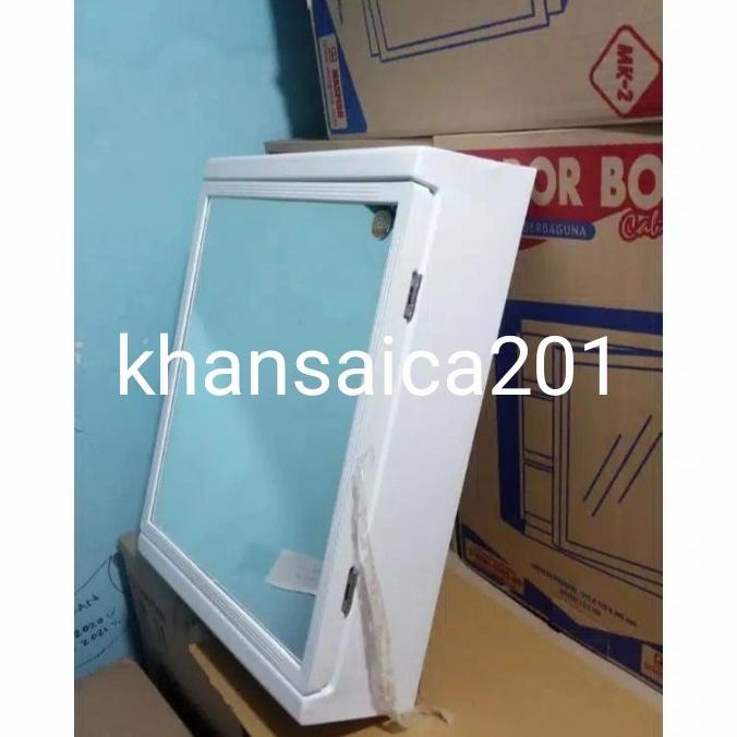 Jual mirror box cabinet rak cermin kamar mandi mk2 (khusus putih ...