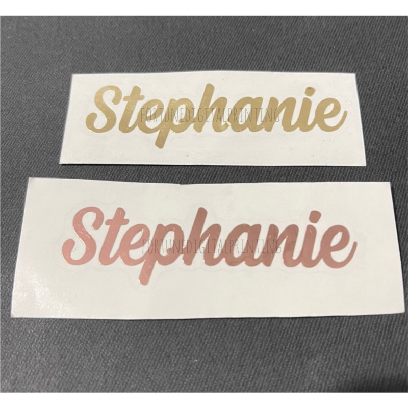 Jual Cutting Sticker Nama ROSE GOLD, METALLIC GOLD CUSTOM dan MURAH ...