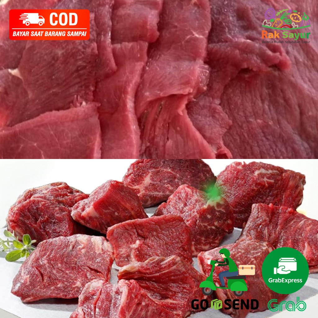 Jual Daging Sapi Potong Rendang Dendeng 250gr Fresh Kualitas Super Ikan ...