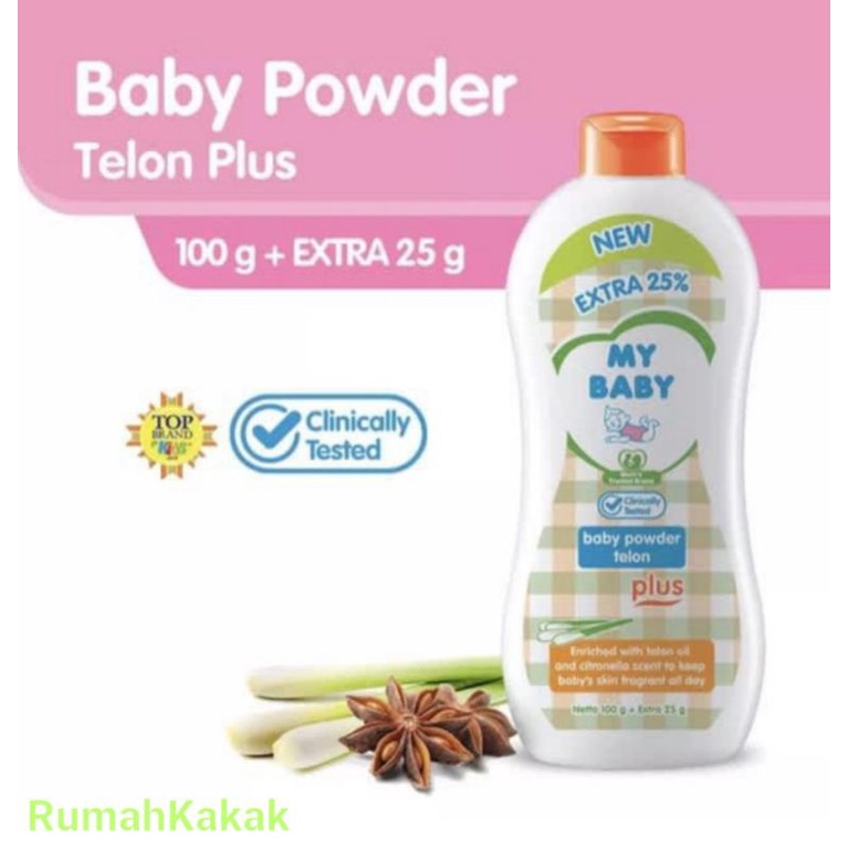 Jual My Baby Powder Telon Plus 100g + 25g | Shopee Indonesia
