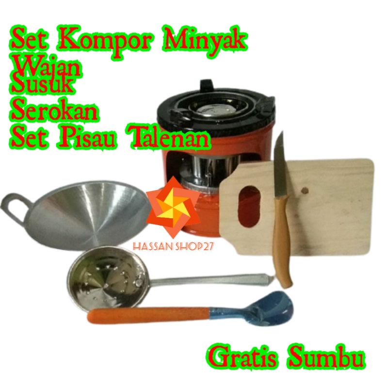 Jual Set Mainan Masak Masakan Anak Paket Kompor Wajan Susuk Serok Set
