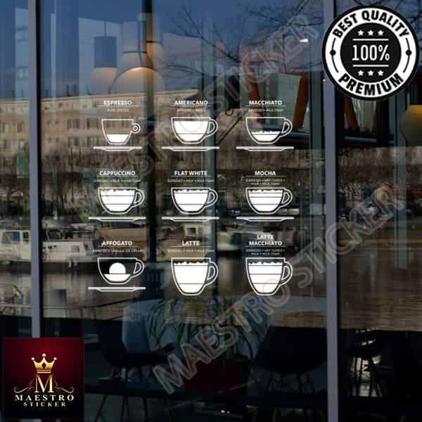 Jual Stiker Aneka Kopi Dinding Kaca Pintu Cafe Resto Coffeeshop Sticker ...