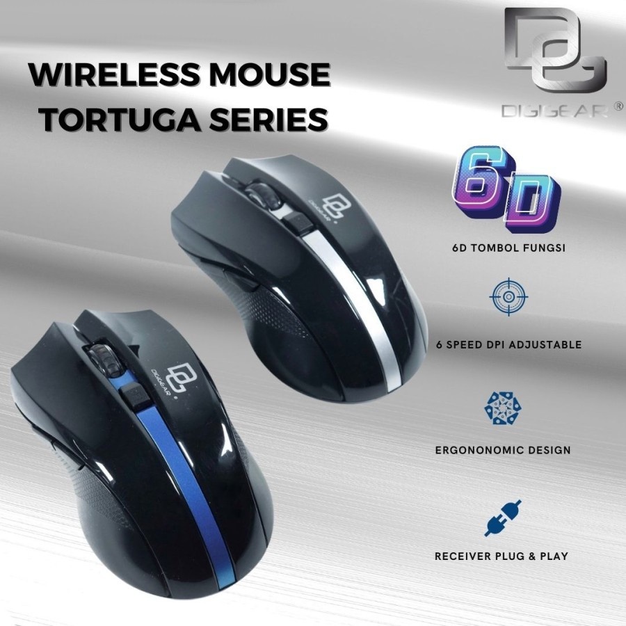 Jual DIGIGEAR | Mouse Wireless Gaming Tortuga Series | Shopee Indonesia