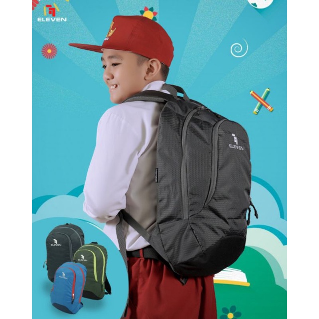 Jual TAS PUNGGUNG ELEVEN BACKPACK TNF | Shopee Indonesia