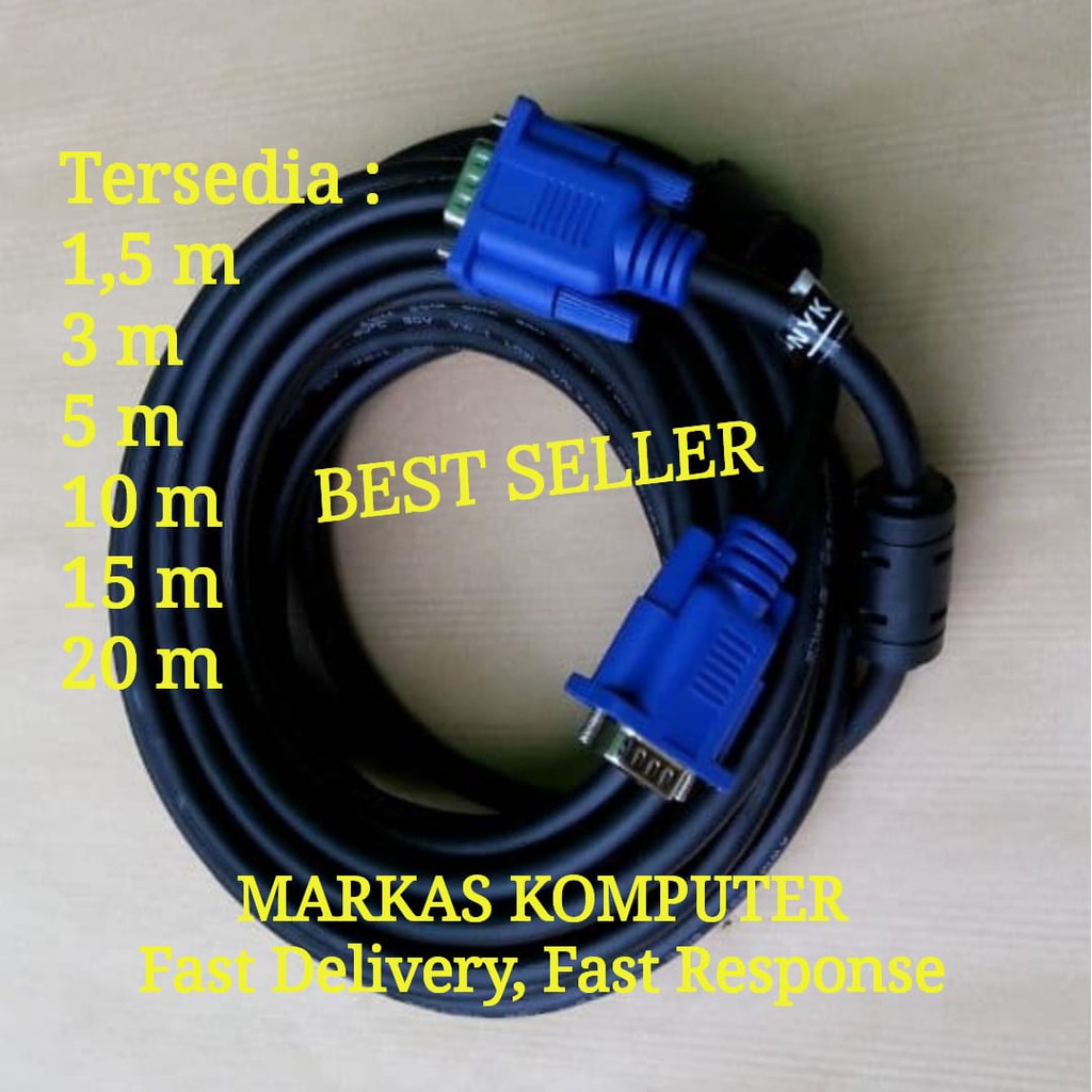Jual Kabel VGA 10 Meter HIGH QUALITY | Shopee Indonesia