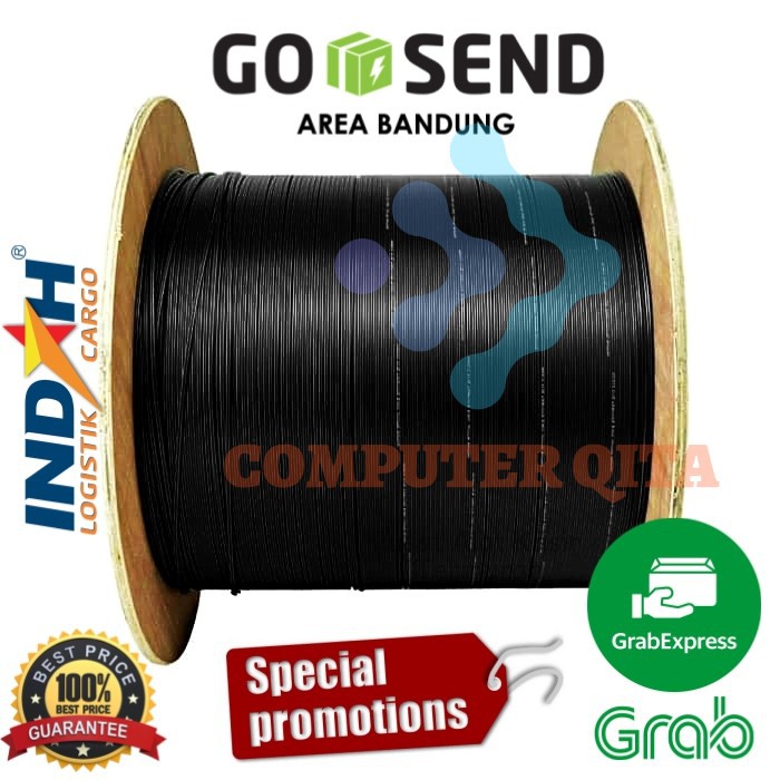 Jual KABEL FIBER OPTIC / CABLE DROP WIRE OPTIC - DW FO FFTH 2 CORE 10 ...